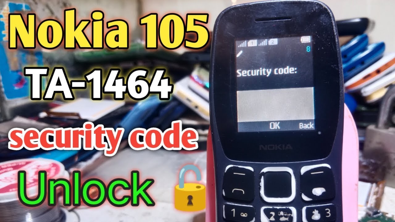 Nokia 105 TA-1464 2022 security code unlock with miracle thunder ⚡ 100% ...