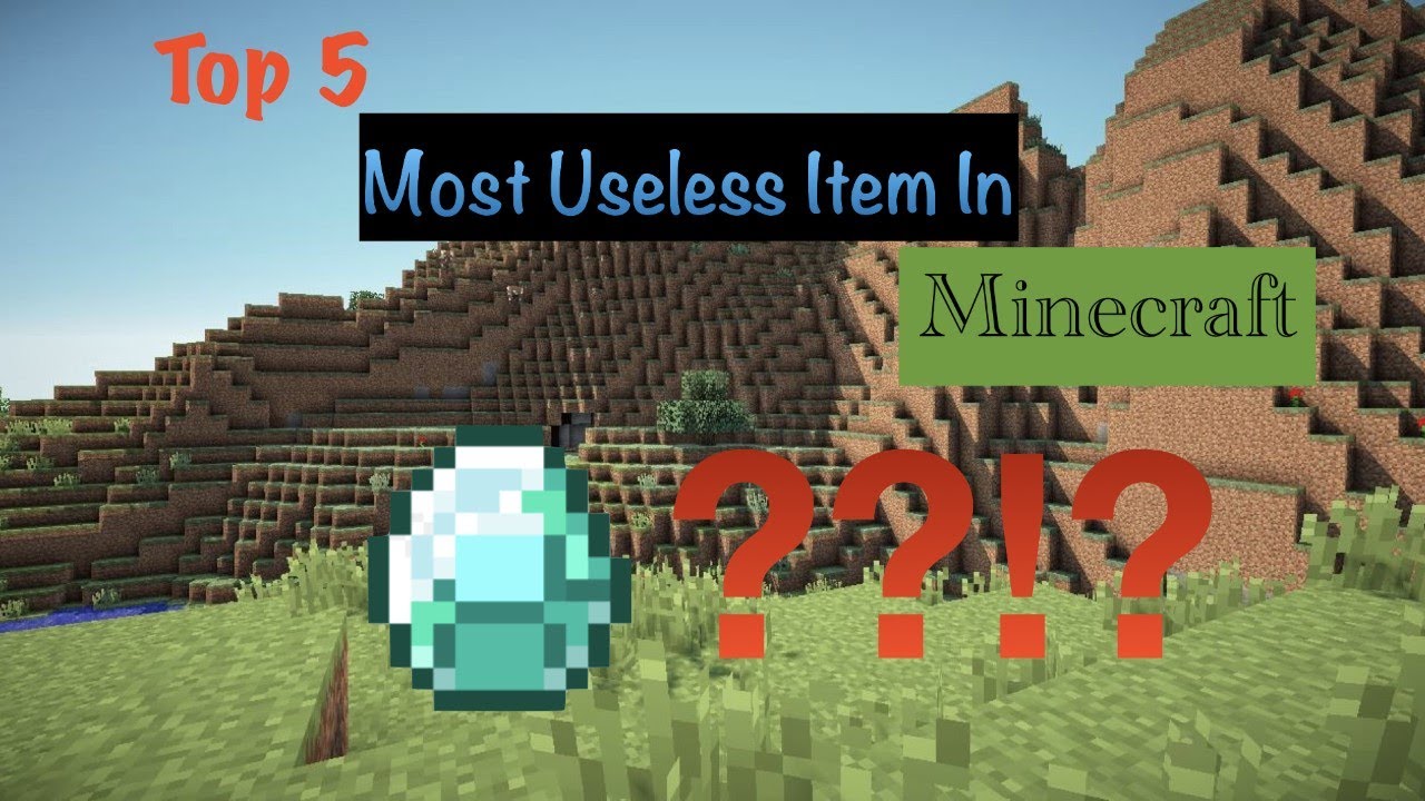 Top 5 Most Useless Items In Minecraft - YouTube