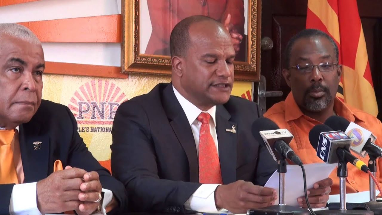 Press Conference: Hon. Peter Bunting PNP - YouTube