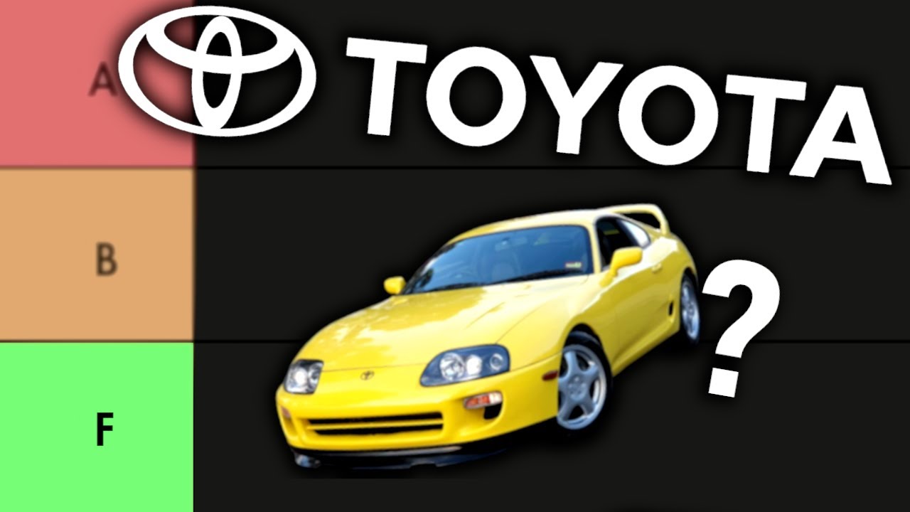 The Complete Toyota Tier List (i gave the supra a B) - YouTube