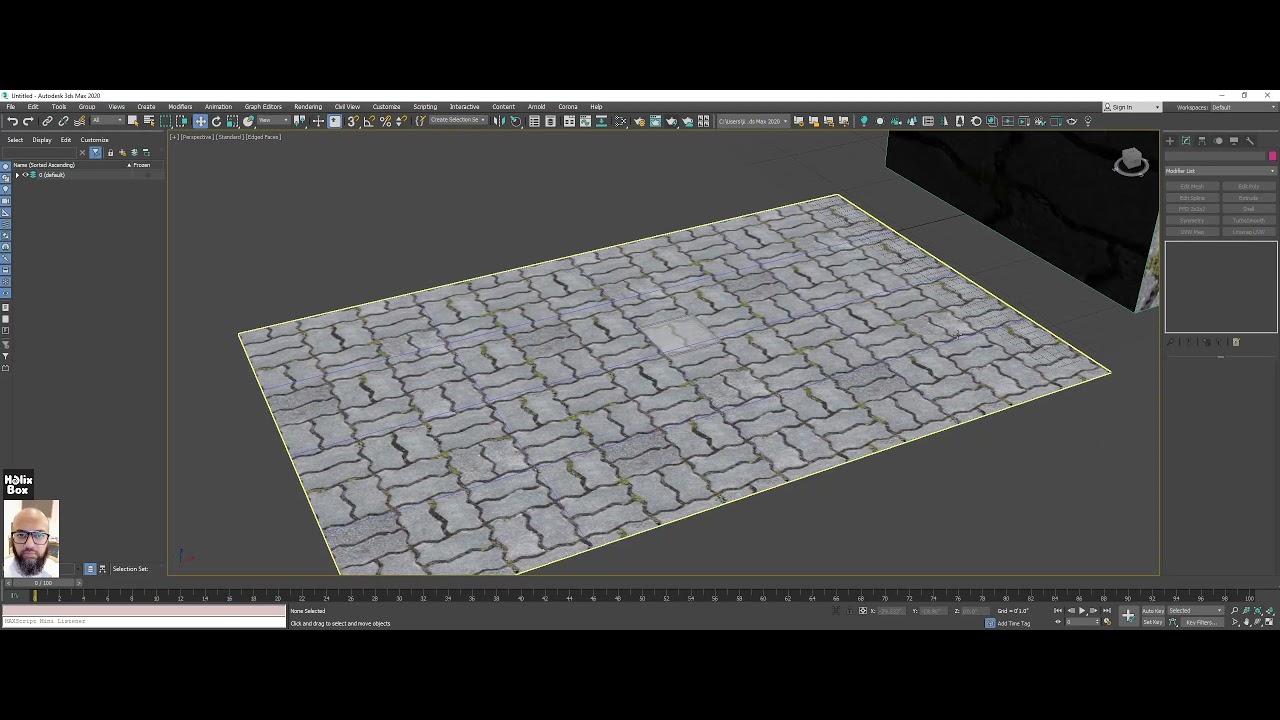 Bitmap Texture Visual Scale Adjustment Uvw Map Youtube