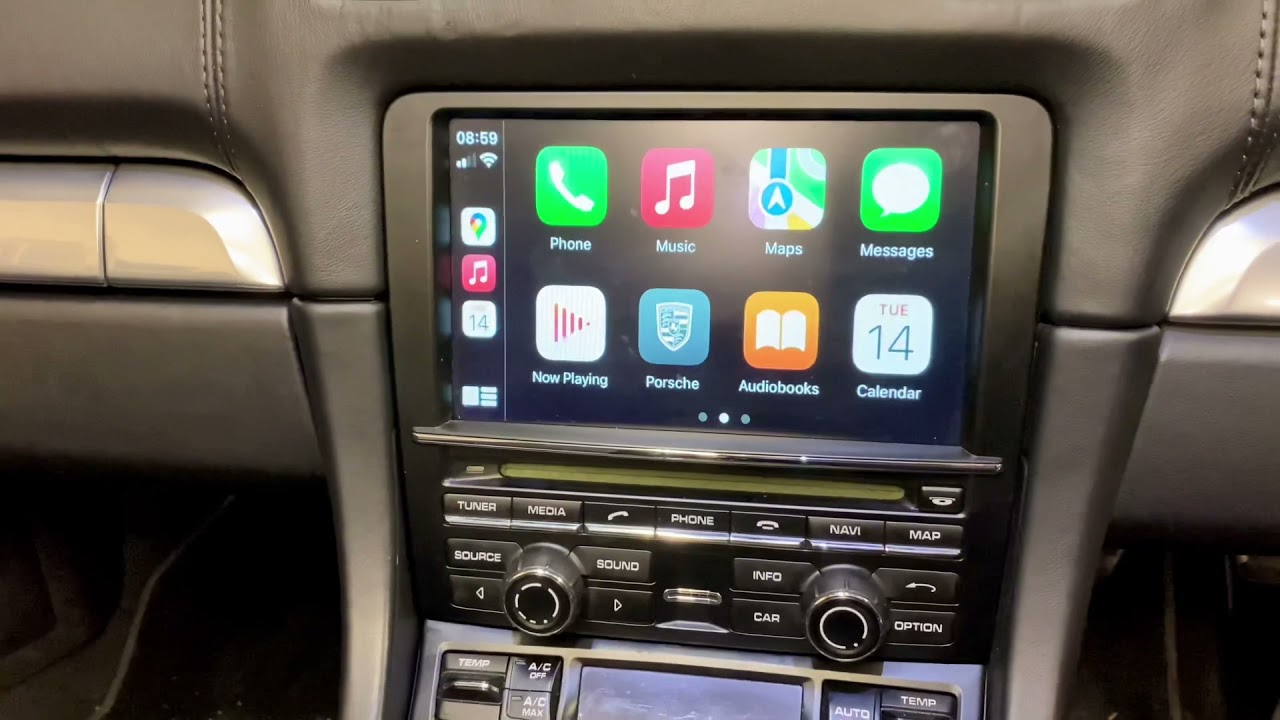 Porsche Boxster 981 CarPlay & Android Auto PCM 3.1 - YouTube