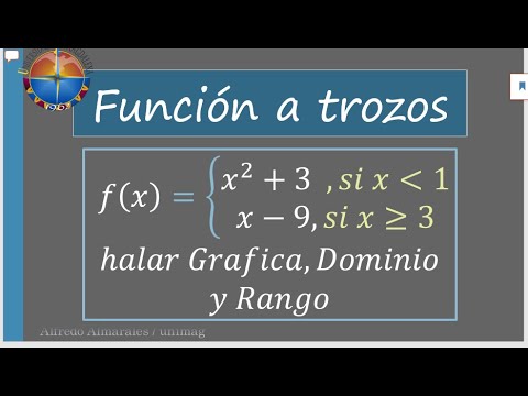 Funcion a trozos (Grafica, Dominio y Rango) - YouTube