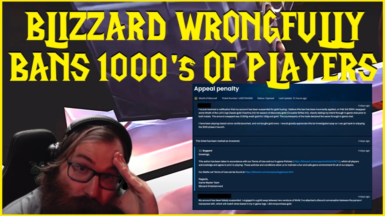 Season of Discovery: BLIZZARD WRONGFULLY BANS 1000'S OF PLAYERS - YouTube