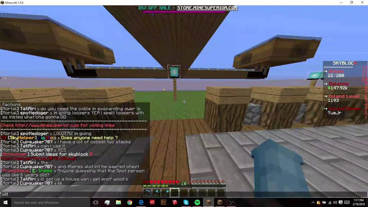 How to vote on [Skyblock Fire] - YouTube