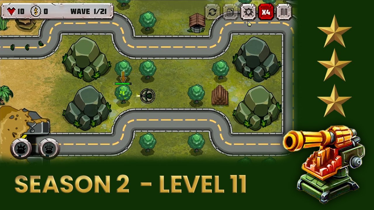 Battle Strategy: Tower Defense - Season 2 Level 11 Walkthrough - YouTube