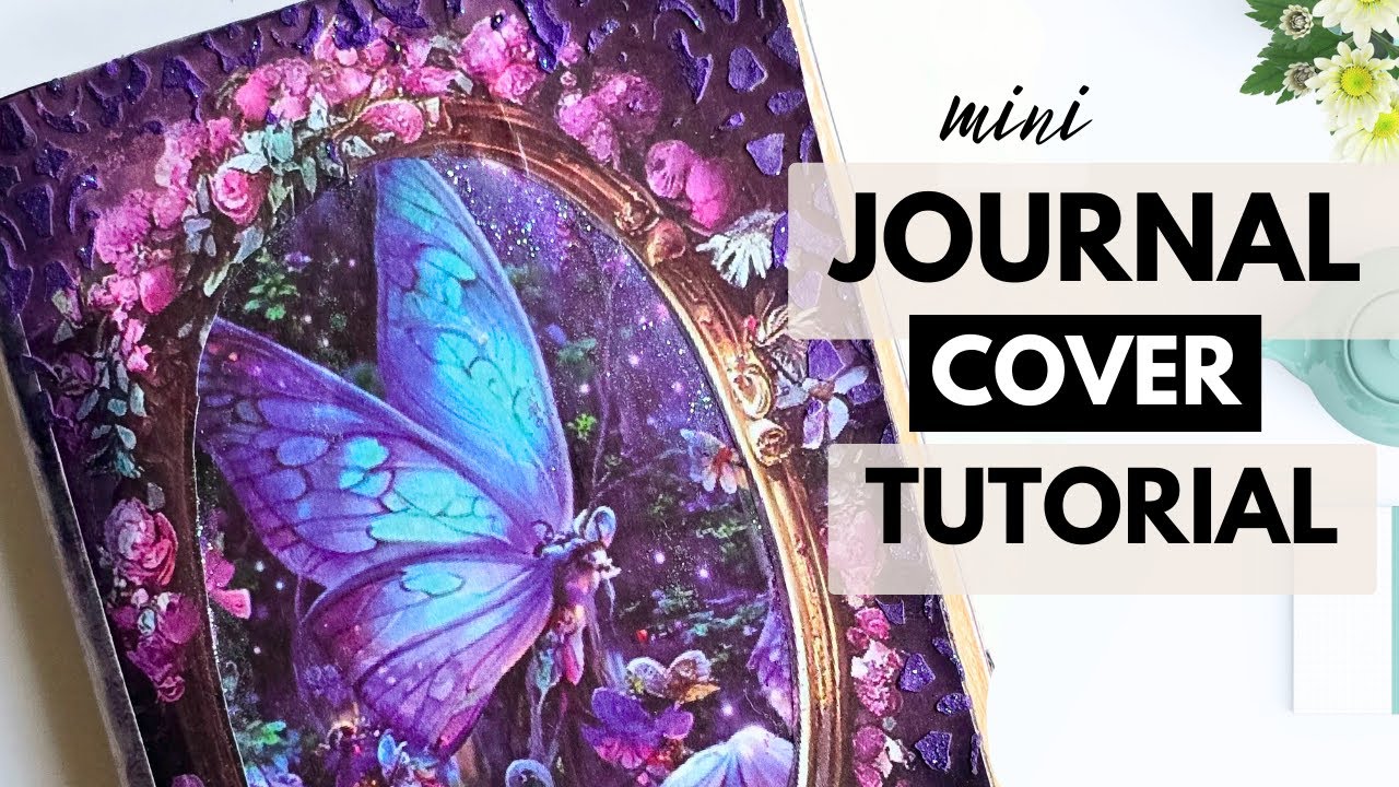 Art journaling for beginners | DECORATE A JOURNAL COVER | Relaxing ...