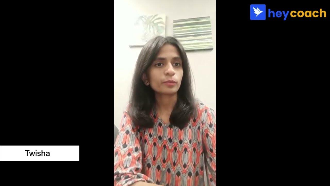 HeyCoach Review - Twisha's Experience with Hey Coach - YouTube