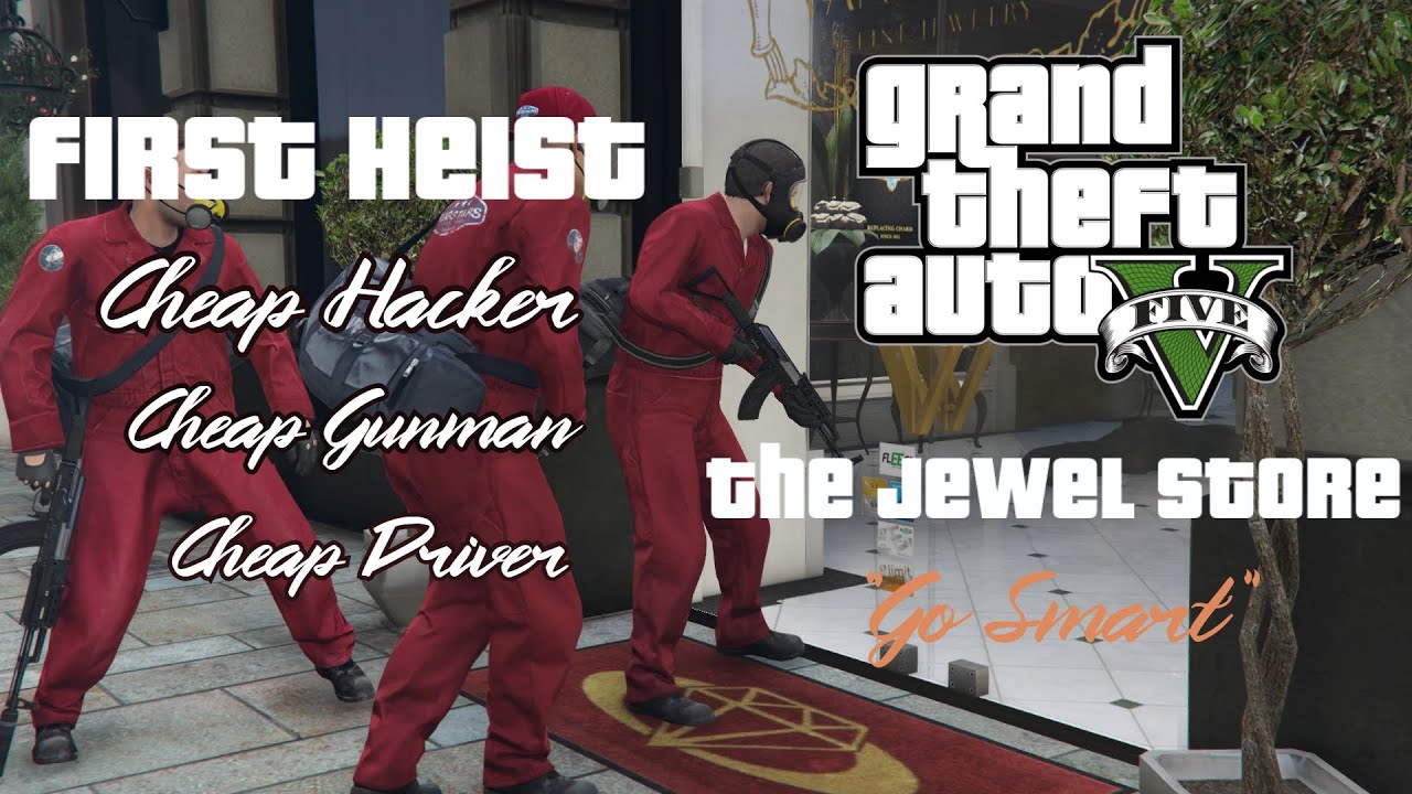 GTA 5 First Heist | The Jewel Store | Smart Way | Cheap Crew | Complete ...