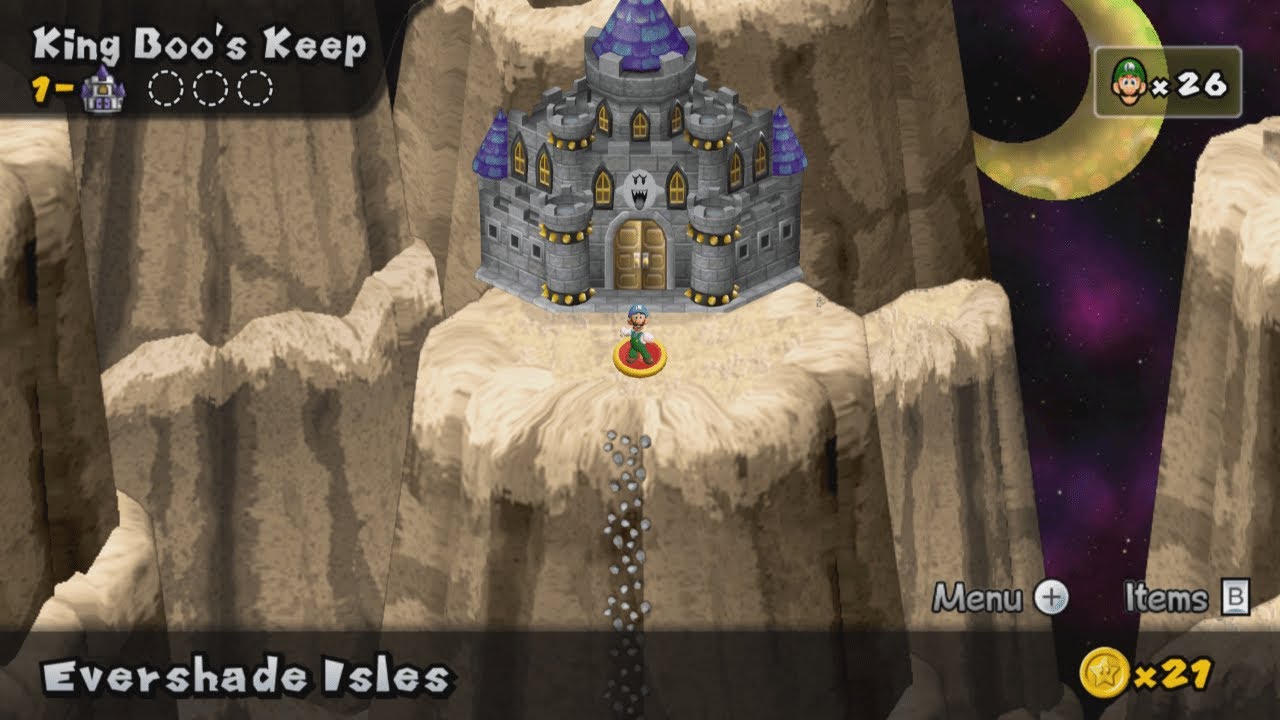 (King Boo Final Battle) Evil Dark Moon Newer Super Luigi.Wii #9 ...