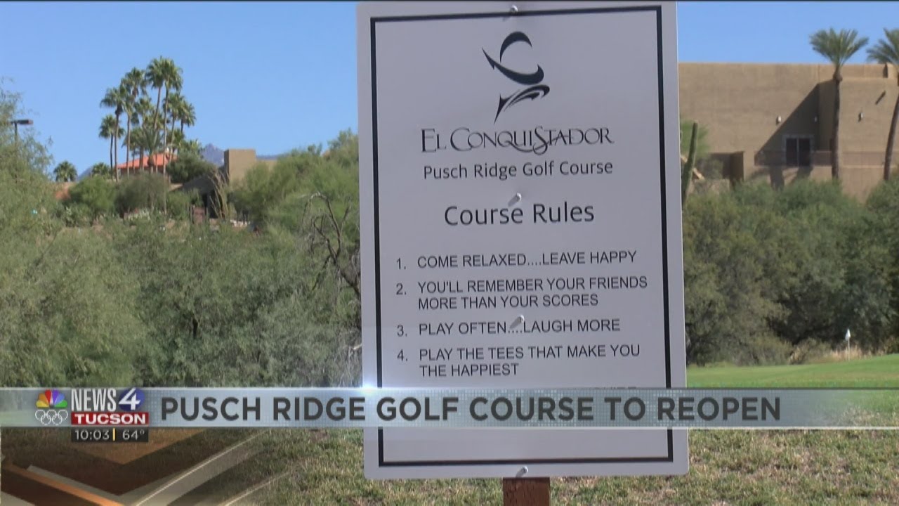 Pusch Ridge Golf Course to reopen - YouTube