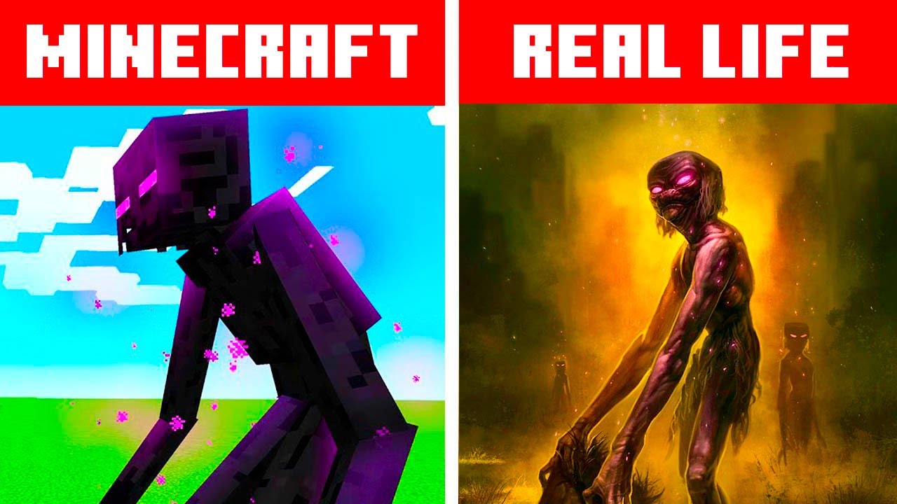 minecraft mutant mobs in real life - YouTube