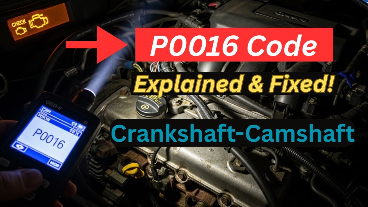 P0016 Code Explained & Fixed! Crankshaft Camshaft Correlation Bank 1 ...