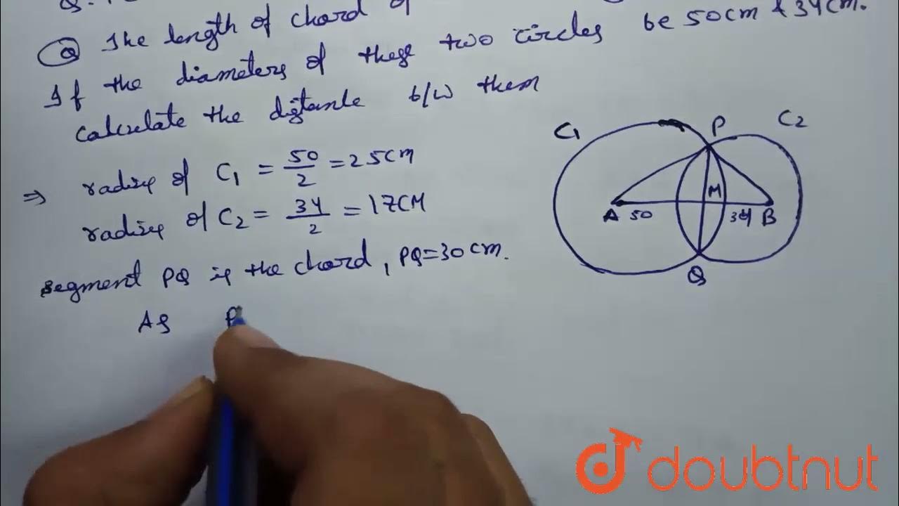 The Length Of Common Chord Of Two Intersecting Circles Is 30 Cm If The the-length-of-common-chord-of-two-intersecting-circles-is-30-cm-if-the