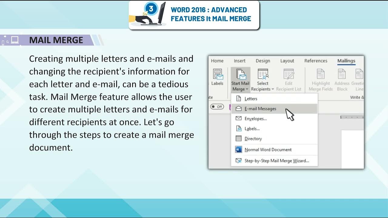 Word 2016: Advanced Features and Mail Merge - Kaizen Core Class 5 - YouTube