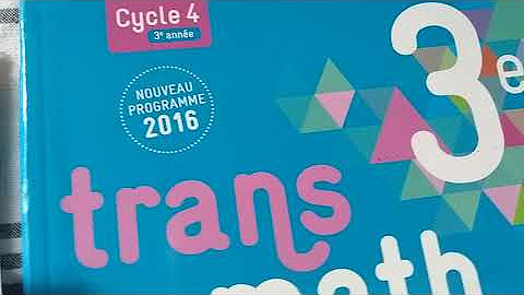 TransMath 3eme - YouTube
