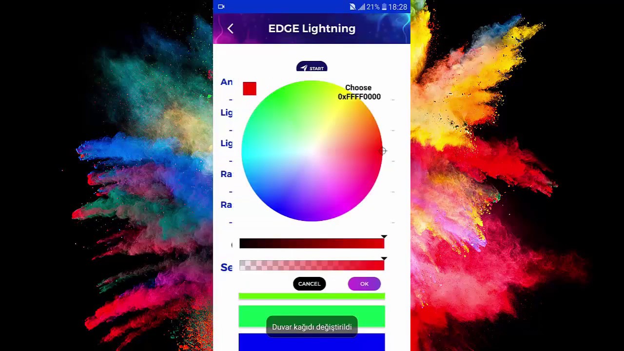Edge Color Lightning - YouTube