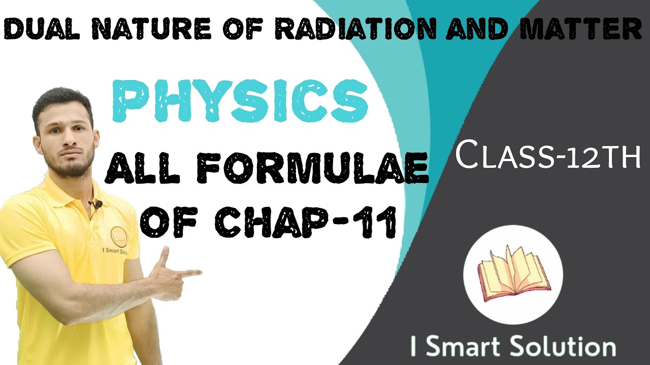 Chapter 11||Dual Nature of Radiation and Matter||PDF||Formulas notes ...