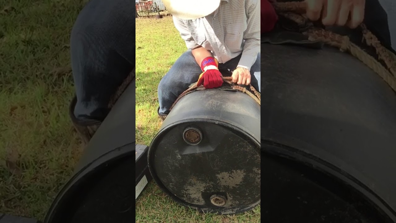 Bull Riding-How to wrap the tail of your rope around your hand - YouTube