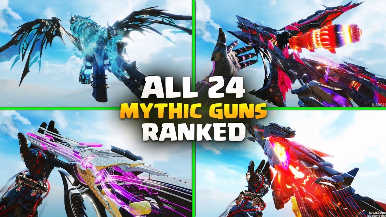 All 24 Mythic Guns RANKED In COD Mobile | EVERY Maxed Out Mythic ...