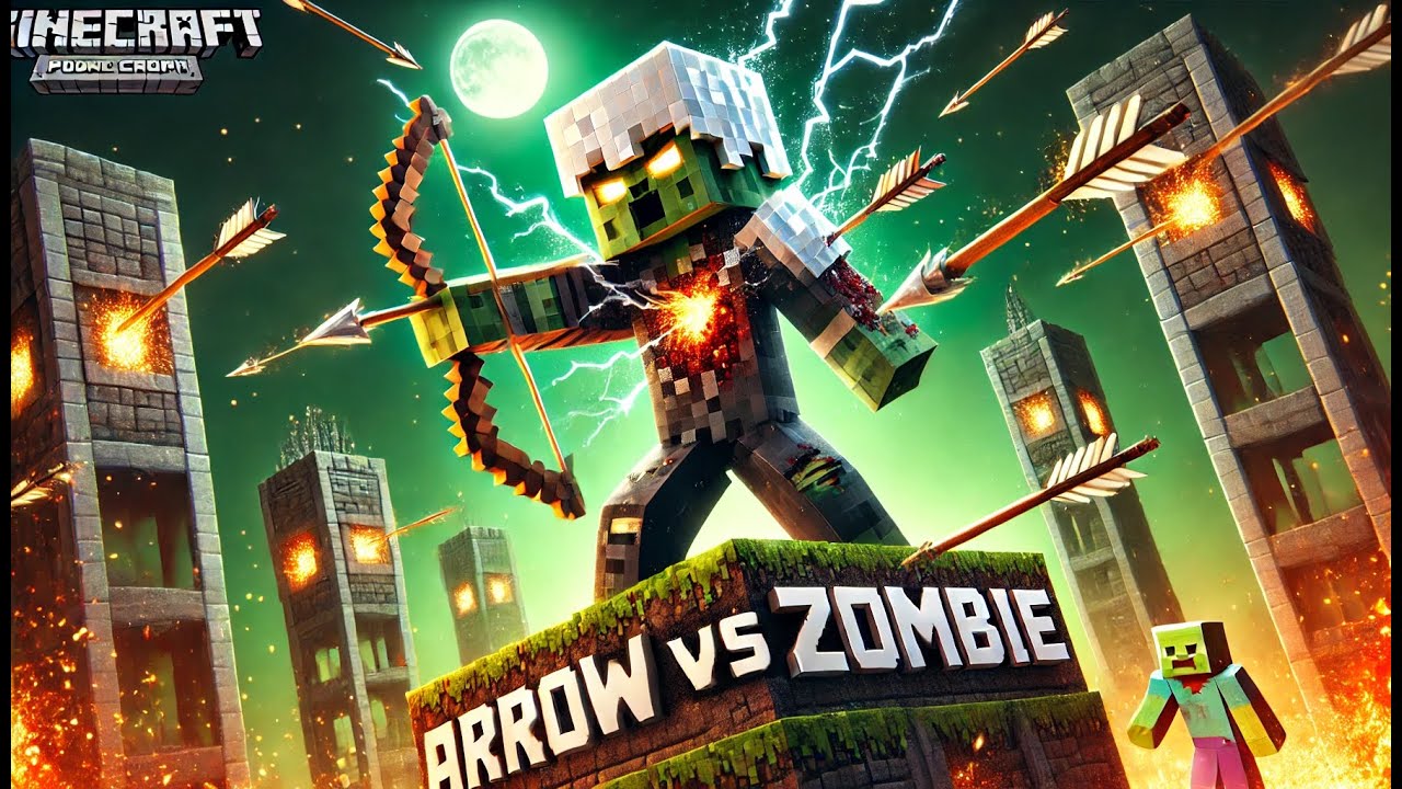 🔴 ZOMBIE vs ARROWS 🔴 #minecraft #minecraftvideos #shortsfeeds - YouTube