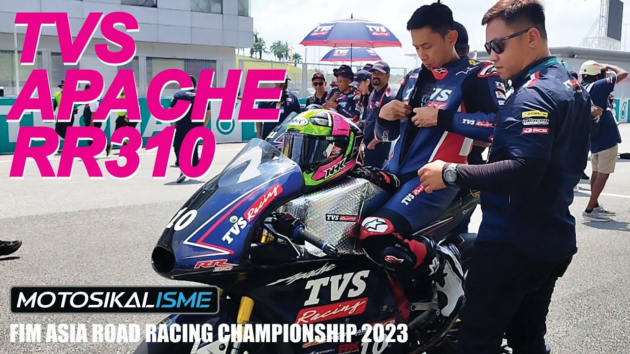 TVS APACHE RR310 | FIM ASIA ROAD RACING CHAMPIONSHIP 2023 - YouTube