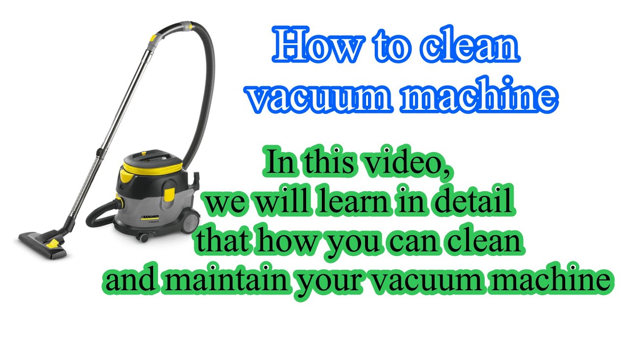 How to clean vacuum machine #housekeeping - YouTube