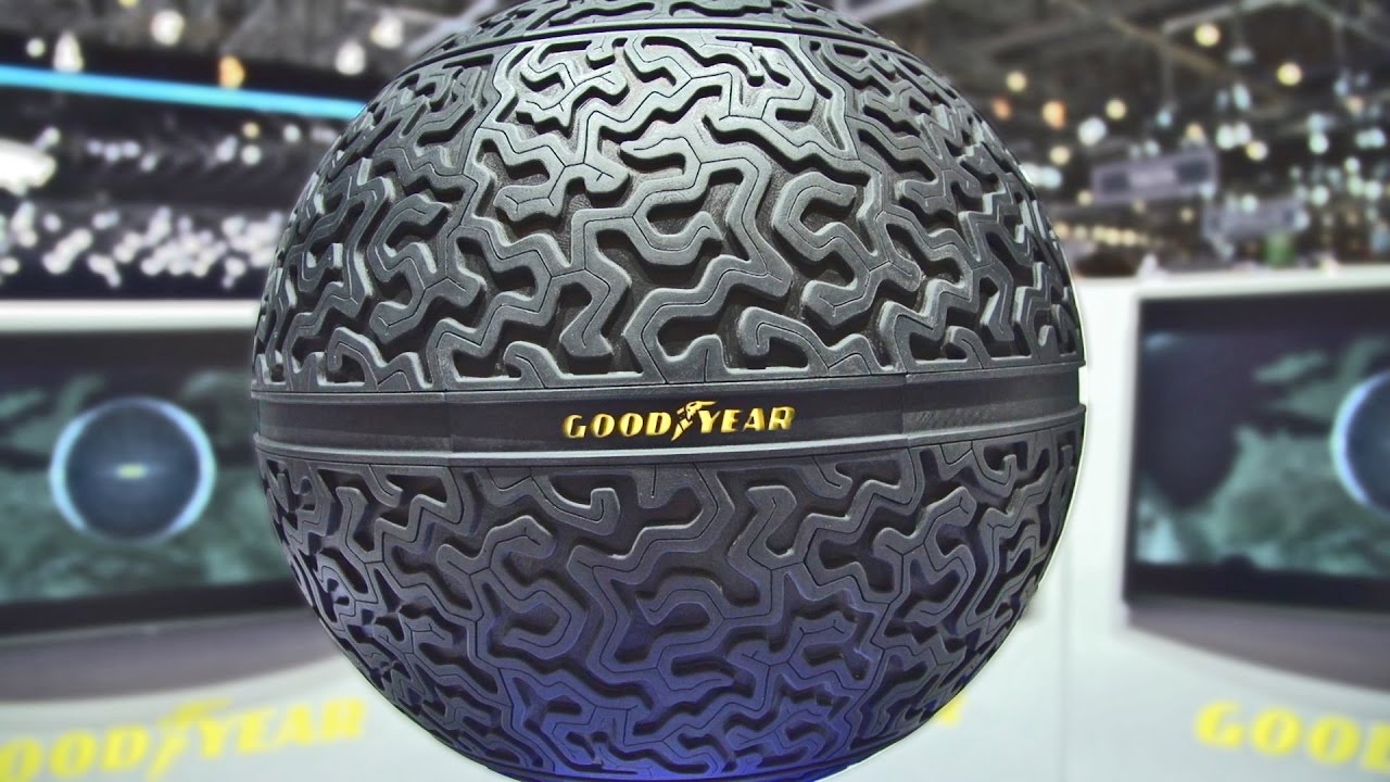 Tires That Spin In Every Direction - Eagle 360 - Developed by Goodyear - YouTube