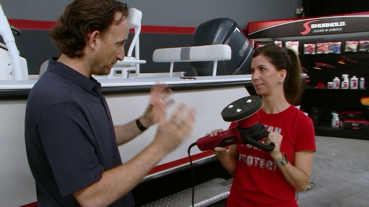 Shurhold on Ship Shape TV showing anyone can wax a boat! - YouTube
