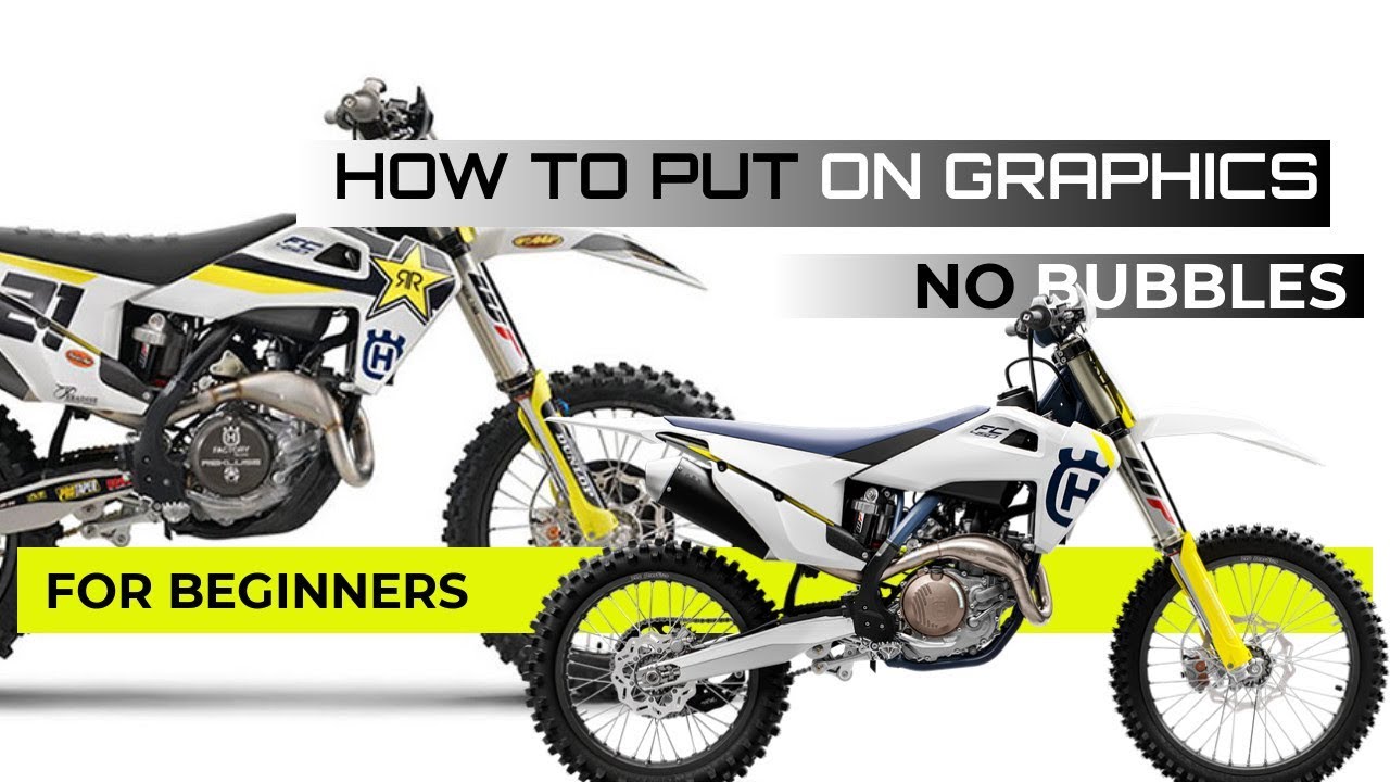 How To Apply Graphics Like A Pro | Any Model | Any Bike - YouTube