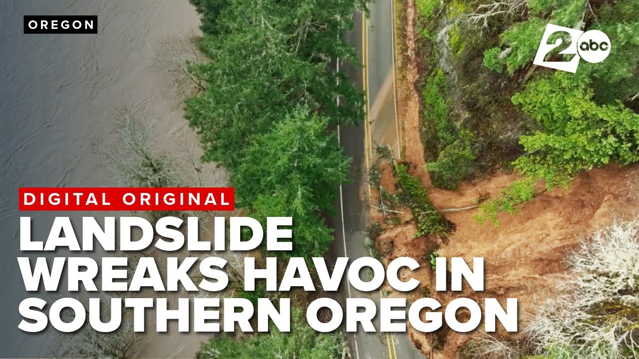 Deadly flooding, landslides devastate Southern Oregon as Drone captures ...