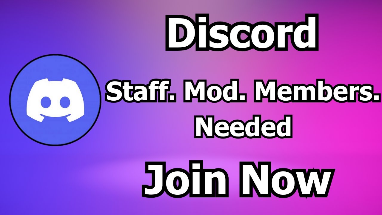 Discord Server Live Recruitment! Staff, Mods And Members Needed! - YouTube