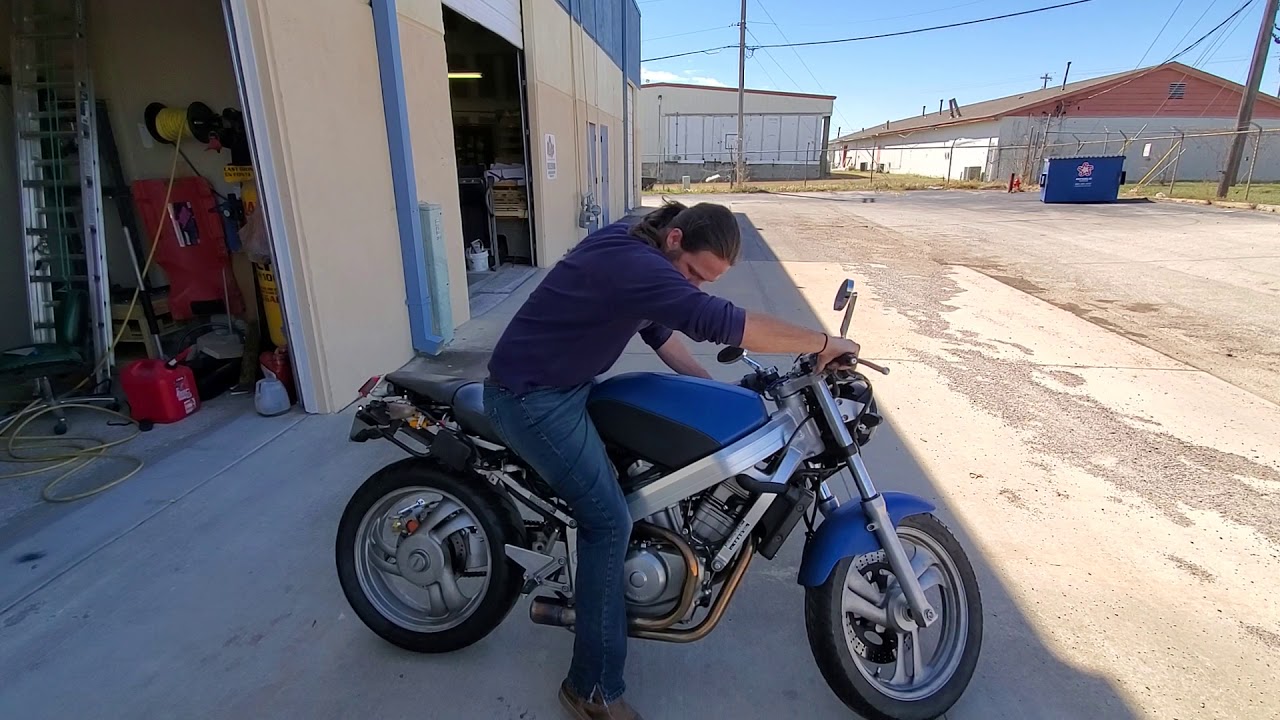 Custom 1990 Honda Hawk GT - YouTube