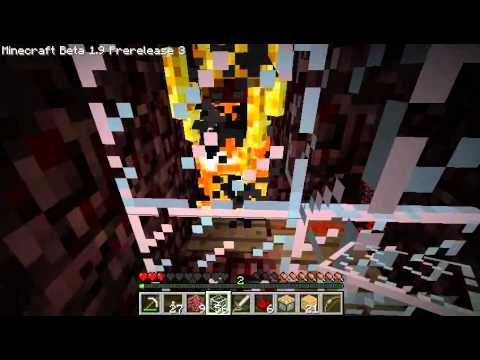 Minecraft : Conquering a blaze spawner! - YouTube