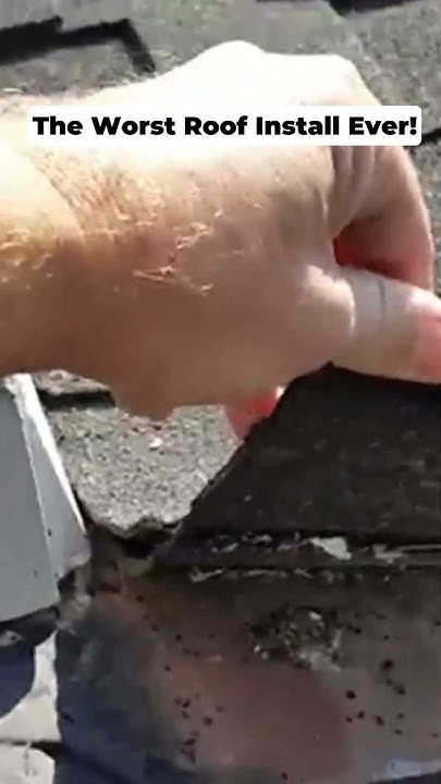 The WORST Roof Install Ever!! These Roofers Deserve Jailtime - YouTube