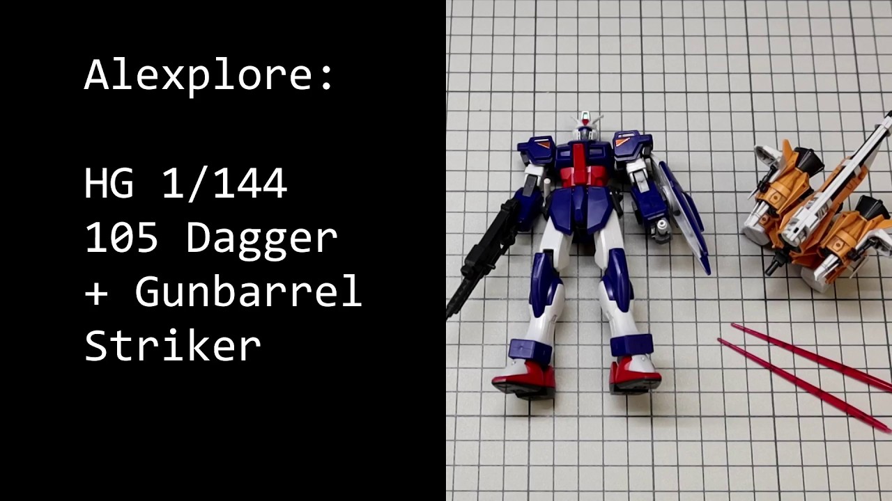HG 1/144 105 Dagger + Gunbarrel Striker : 20yo kit Retrospective - YouTube