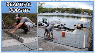 Screeding & Laying a Natural (Bluestone) Patio