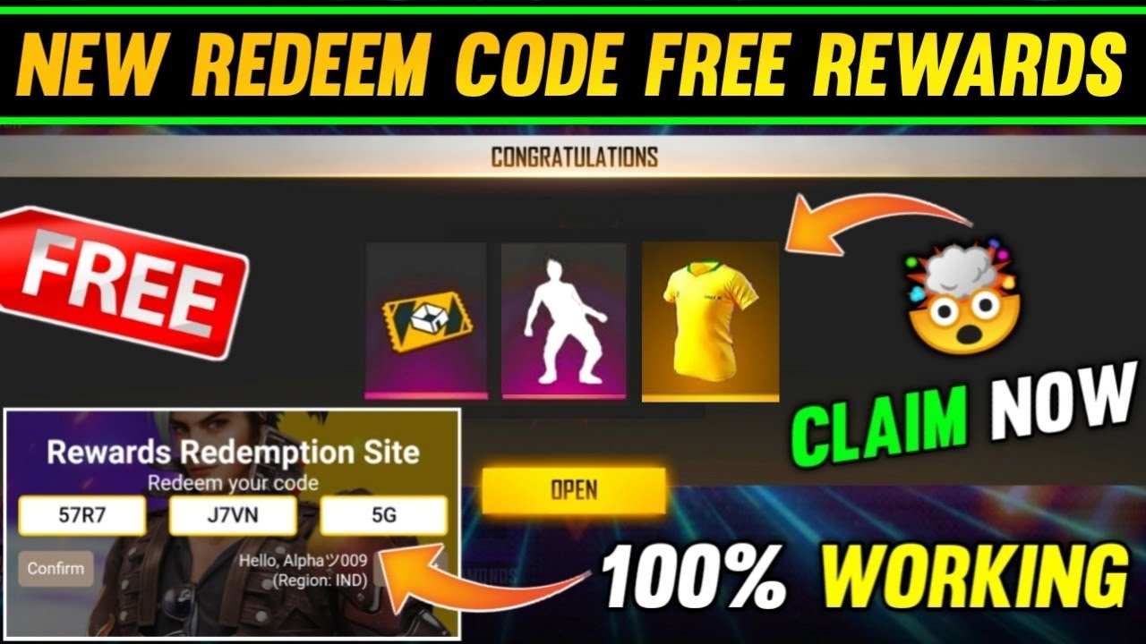 CLAIM FREE REWARDS | TODAY'S NEW REDEEM CODE FREE FIRE | 2 JULY FREE ...