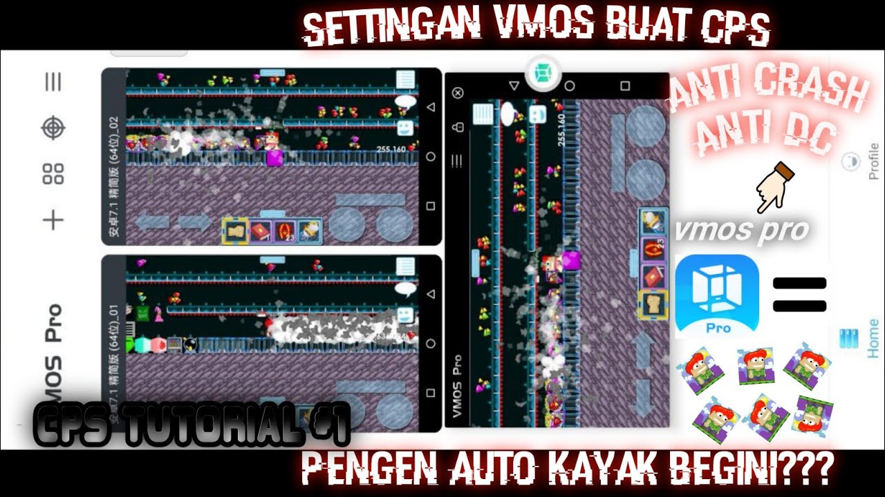 FULL TUTORIAL VMOS 2 AKUN CPS + SETTINGAN ANTI LAG!!! | DABEST GTPS 2023 | #creativeps - YouTube