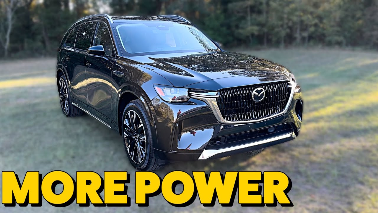 MORE Power | 2024 Mazda CX-90 Turbo S in Jet Black Mica - YouTube