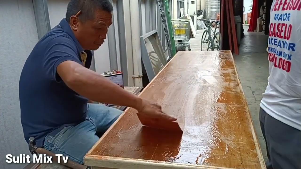 Installation of Formica for Long Table By Sulit Mix Tv - YouTube