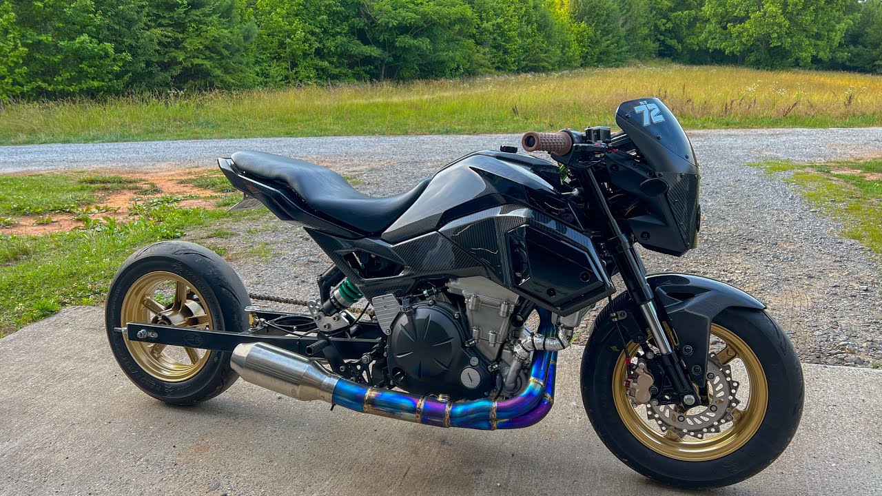 650 swapped Honda grom drag racing - YouTube