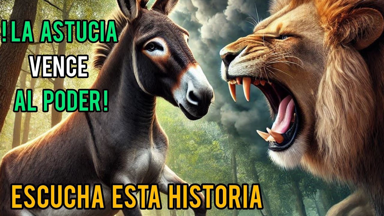 El Burro Ingenioso y el León Crédulo | Historia de Astucia y Sabiduría ...