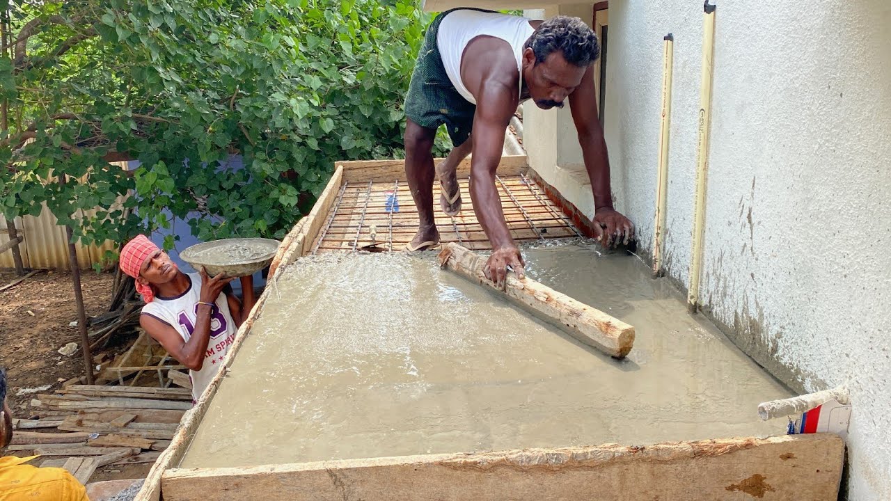 Excellent! Techniques of Reinforcement_Bathroom Roof Rcc Concrete with ...