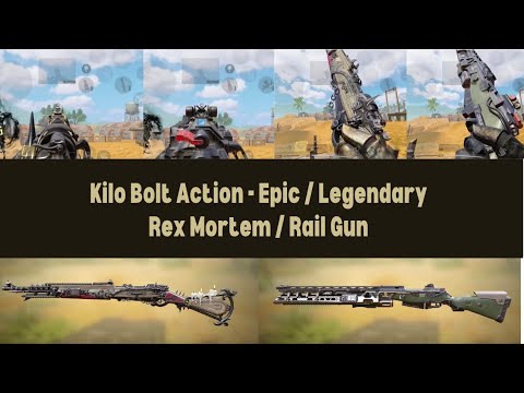 Kilo Bolt Action - New Epic Rex Mortem vs Legendary Rail Gun | CODm ...