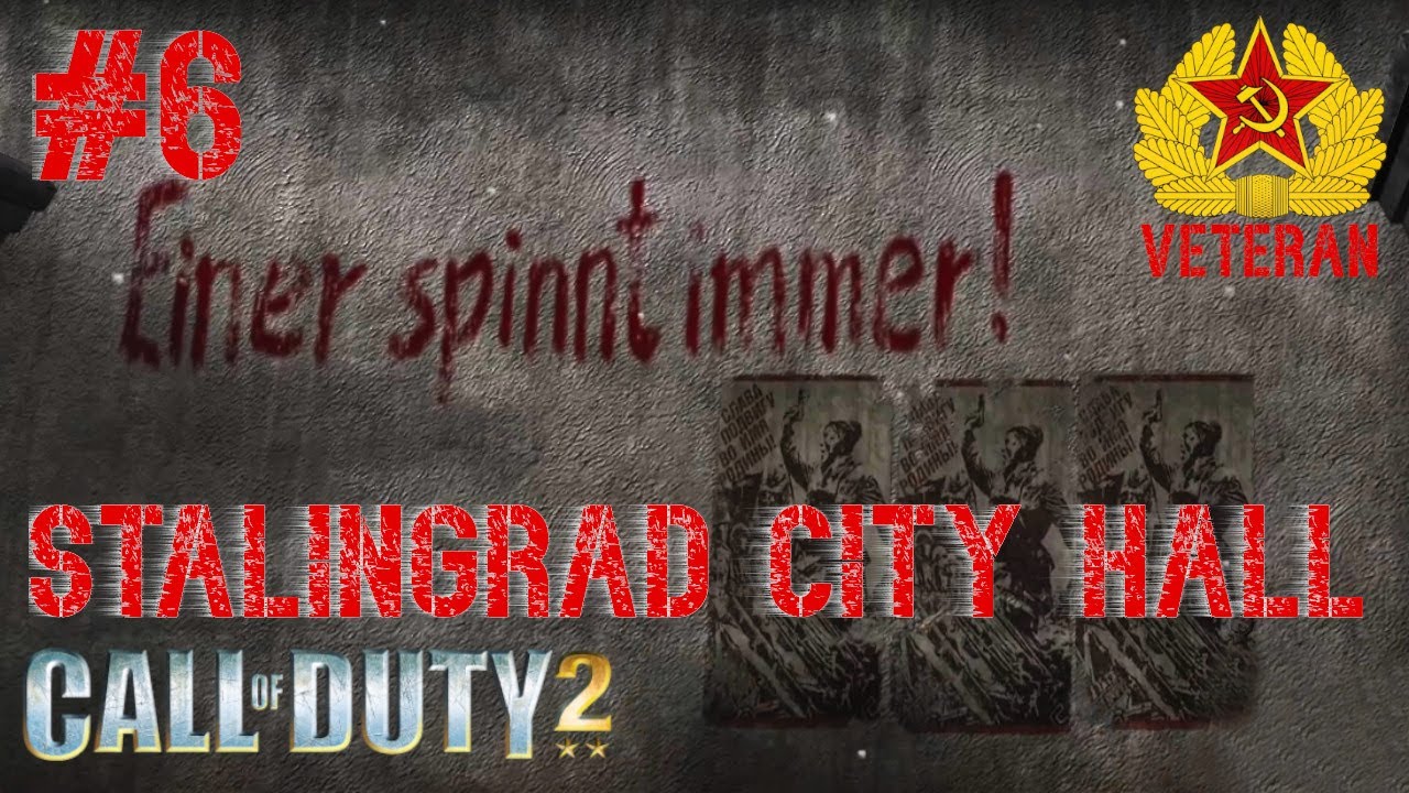 Call of Duty 2: Stalingrad City Hall Veteran 4K Gameplay - YouTube