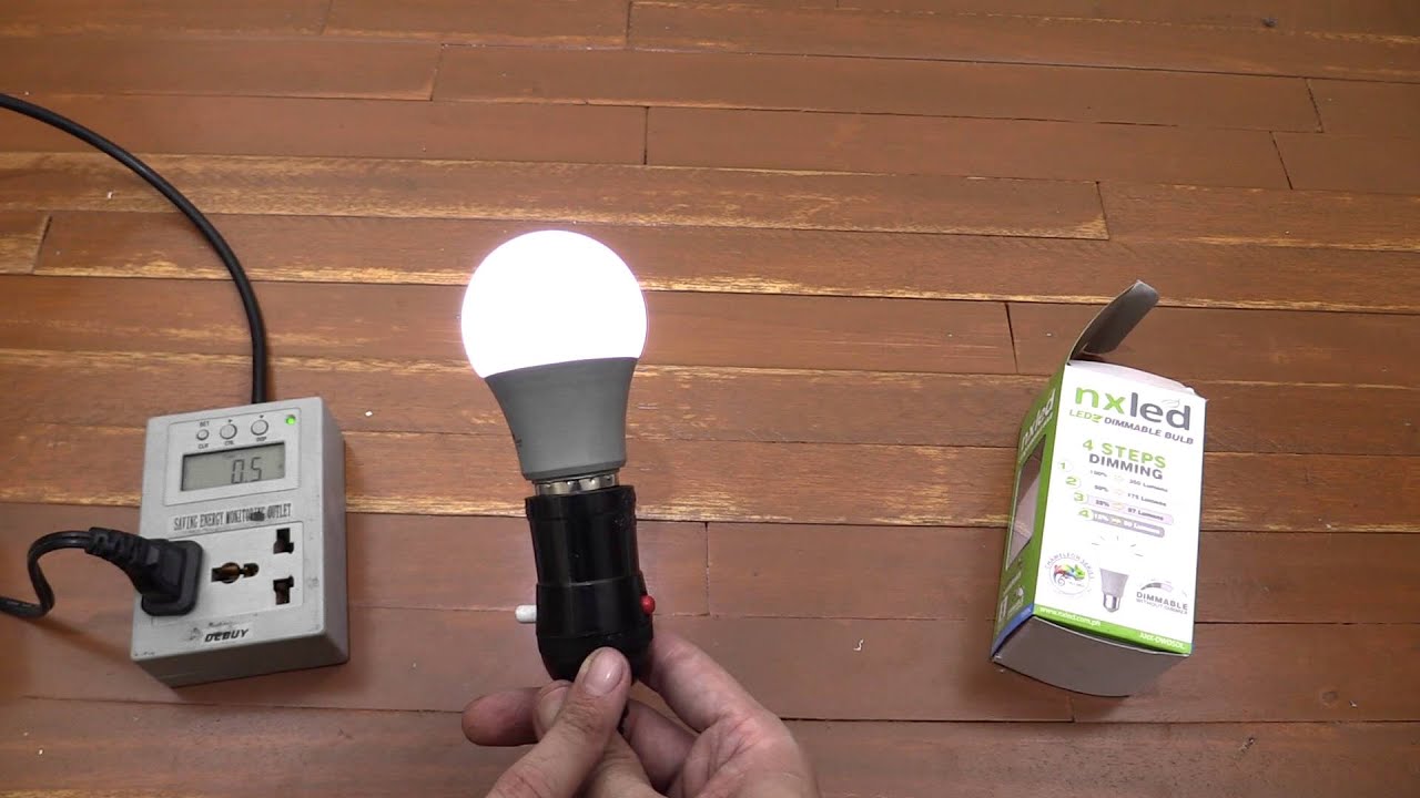 NXLED Switch Dimmable LED bulbs - YouTube