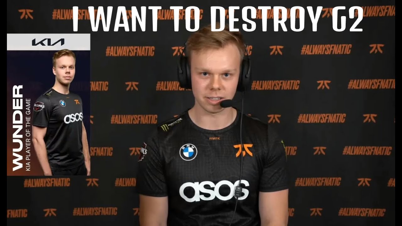 FNC Wunder | What is Your Biggest Motivation with Fnatic? - YouTube