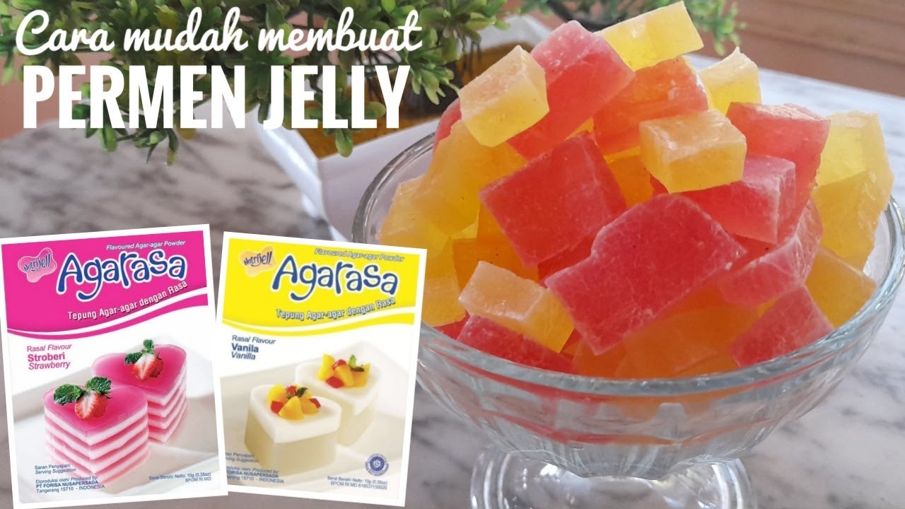PERMEN JELLY || cara membuat permen jelly || Permen gula jelly - YouTube