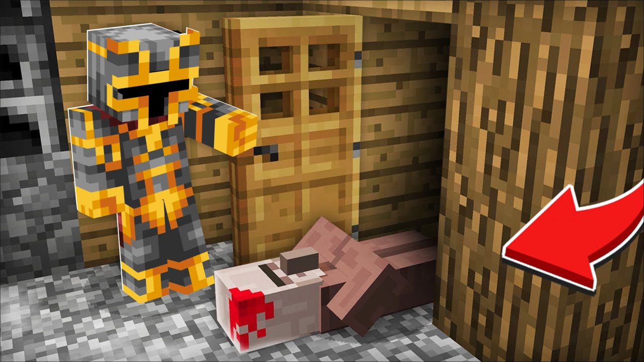 Minecraft DON'T ENTER DEAD VILLAGER HOUSE WITH HAUNTED UNFAIR GOLEM ...